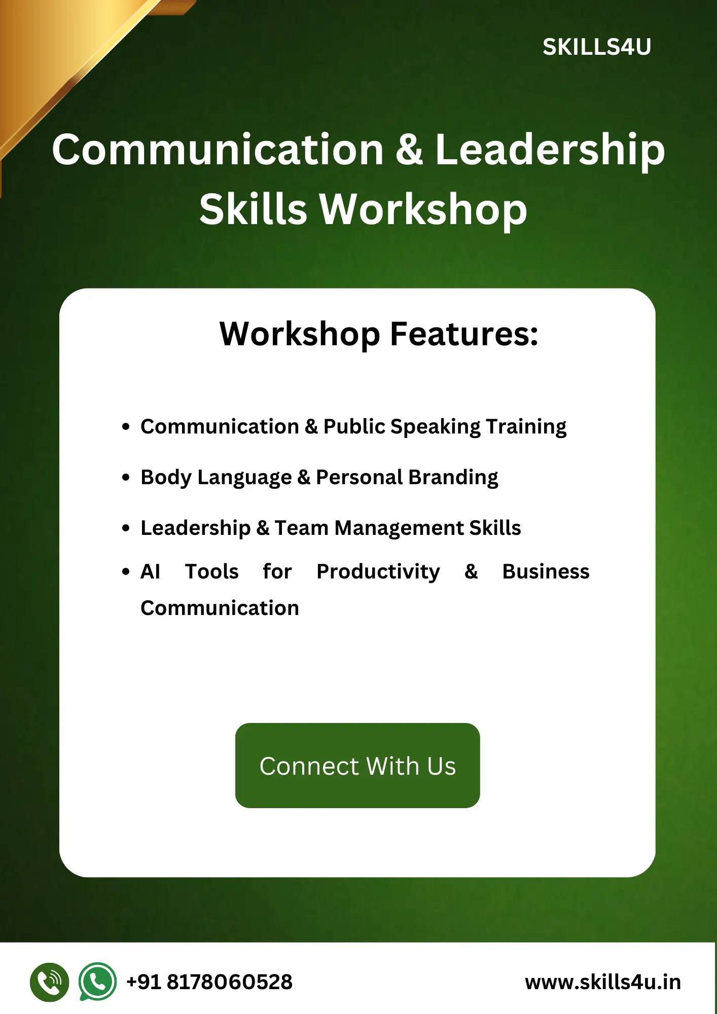 Expert-Led Soft Skills Training for Professionals & Students | Skills4U